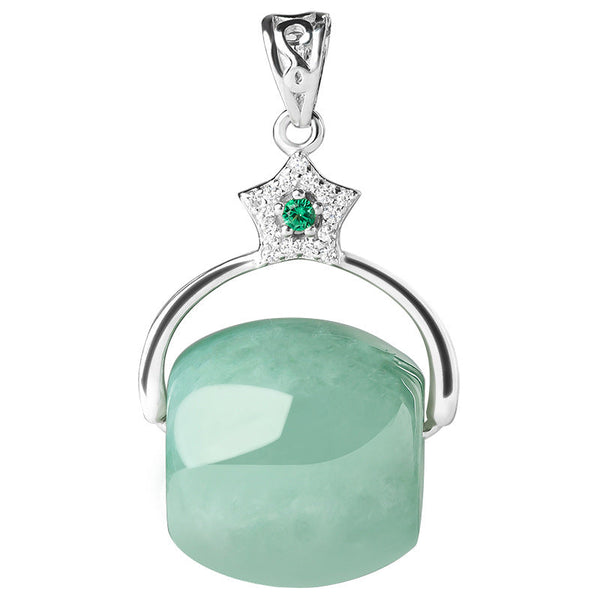 Natural Burmese Emerald Necklace - supskart